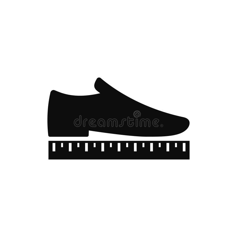 Shoe Size with Arrow. Isolated Vector Illustration. Stock Vector ...