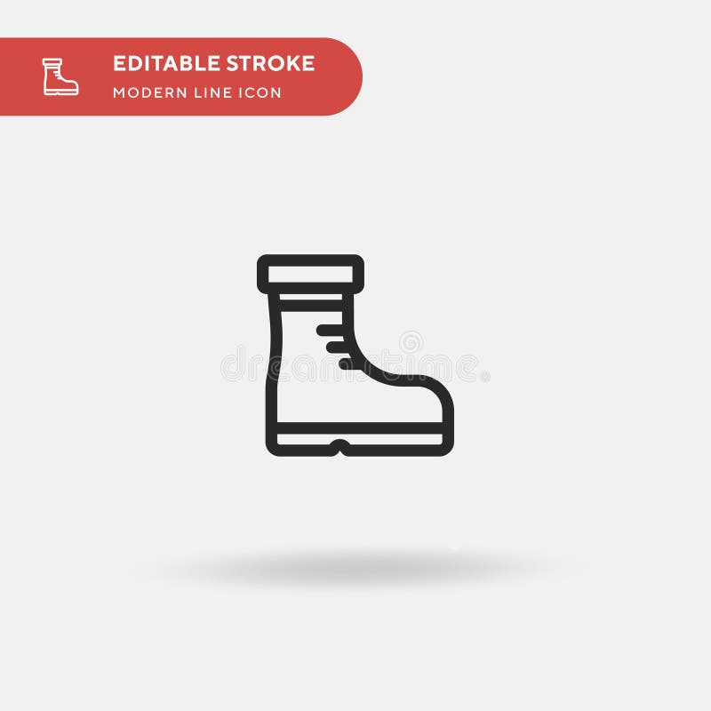 Boot Simple Vector Icon. Illustration Symbol Design Template for Web ...