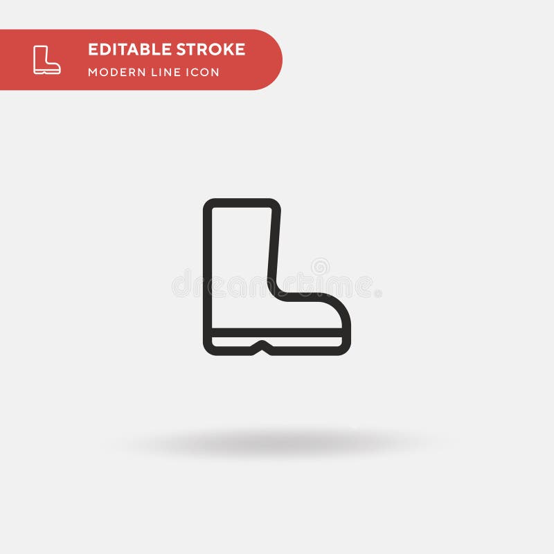 Boot Simple Vector Icon. Illustration Symbol Design Template for Web ...