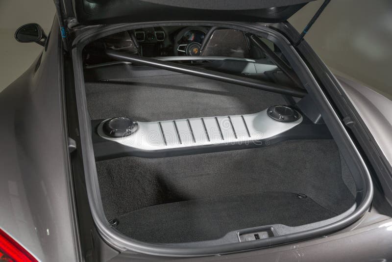 Boot space in sports car stock image. Image of small - 184894467