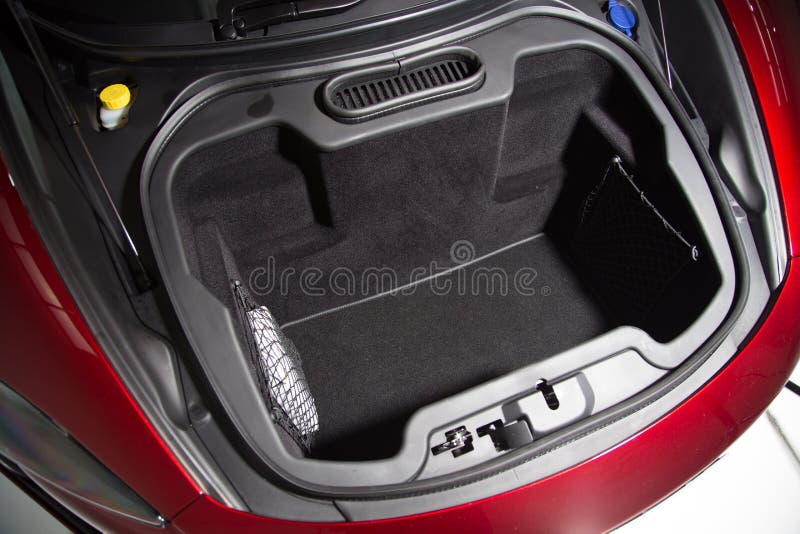 Boot space in sports car stock image. Image of small - 184880687