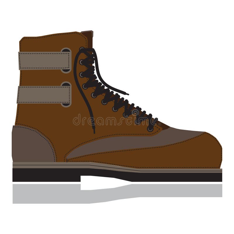 Boot. Vector Illustration Decorative Design Stock Vector - Illustration ...