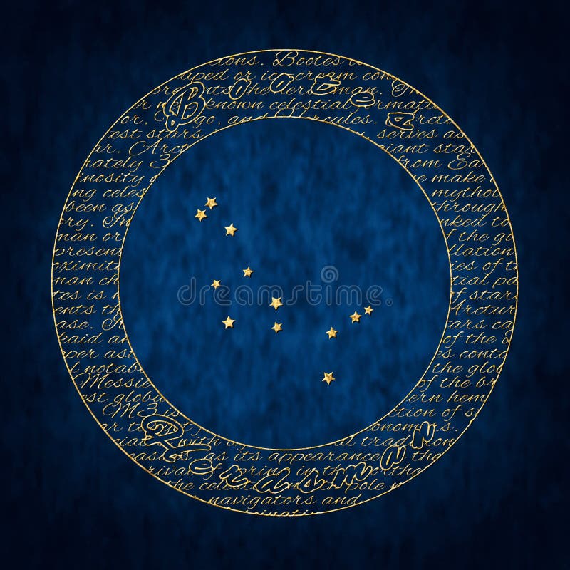 Bootes Star Constellation, Herdsman Constellation Stock Illustration ...