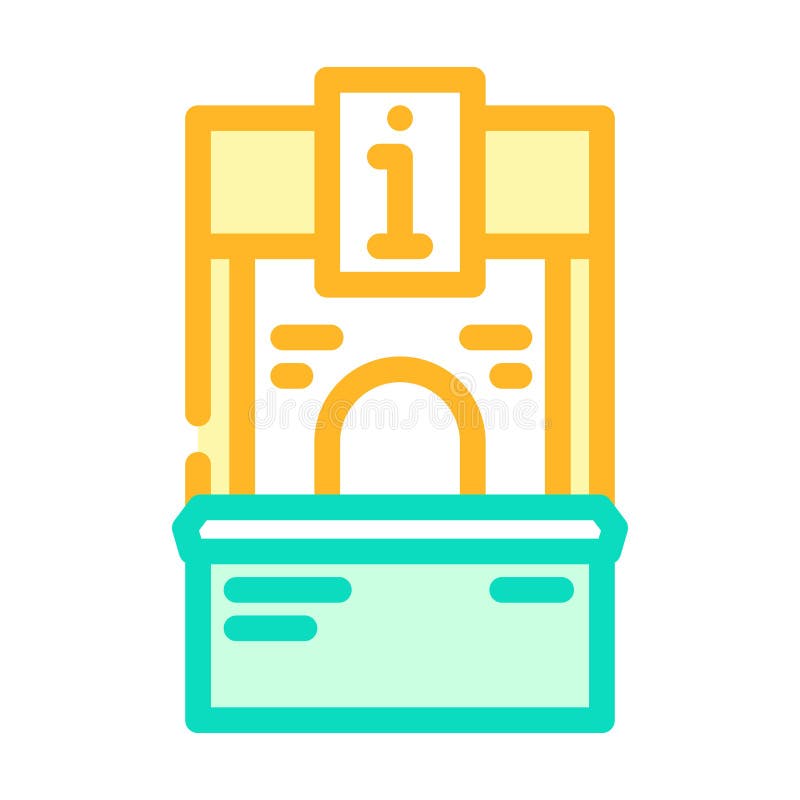 Booth Information Color Icon Vector Illustration Stock Illustration ...