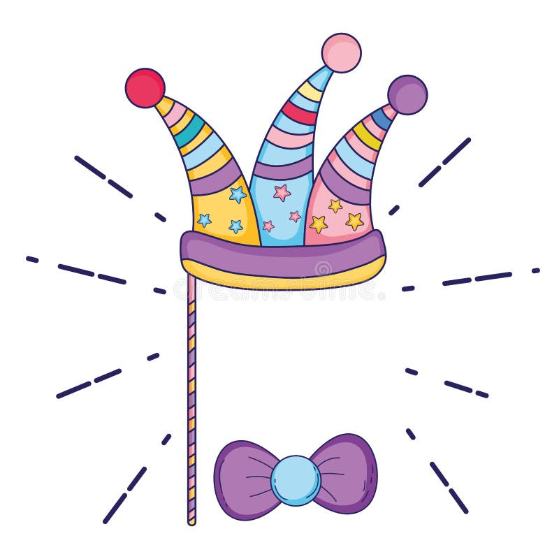 Booth props cartoons stock vector. Illustration of jester - 128661614