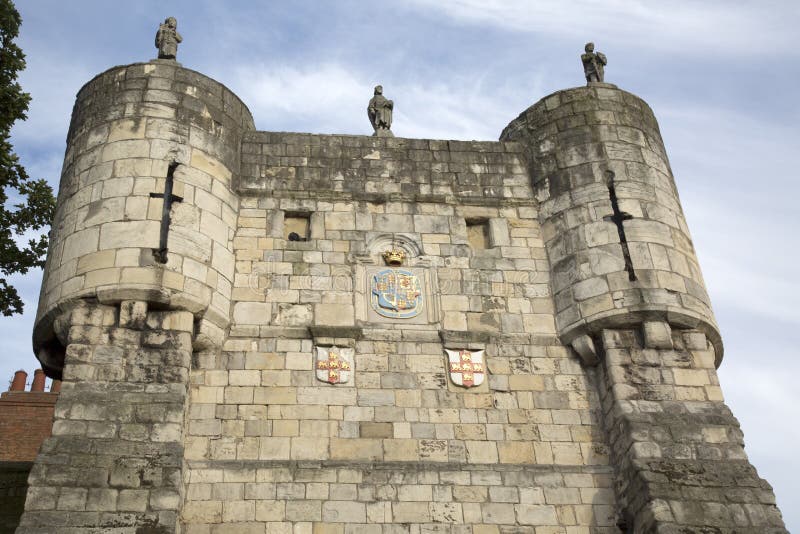 Bootham Gate on City Wall; York Stock Photo - Image of architecture ...