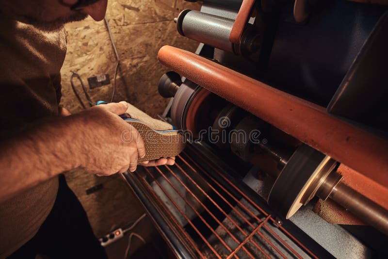 Bootmaker at Work - he Got a New Progect Stock Image - Image of artisan ...