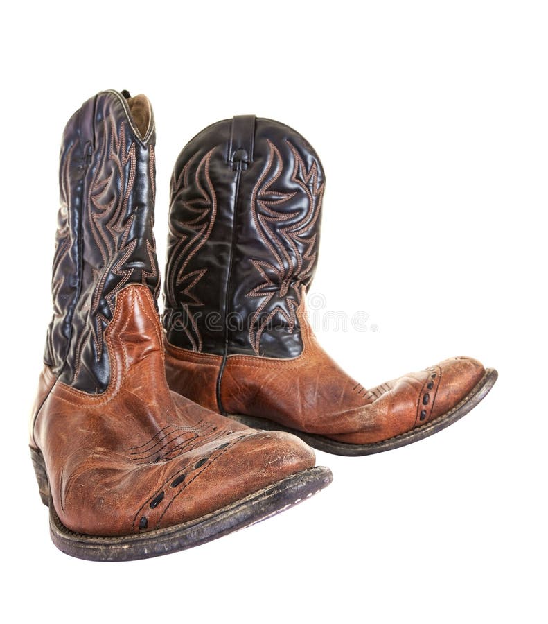 Rear View of a Pair of Cowboy Boots Stock Photo - Image of cowboy ...