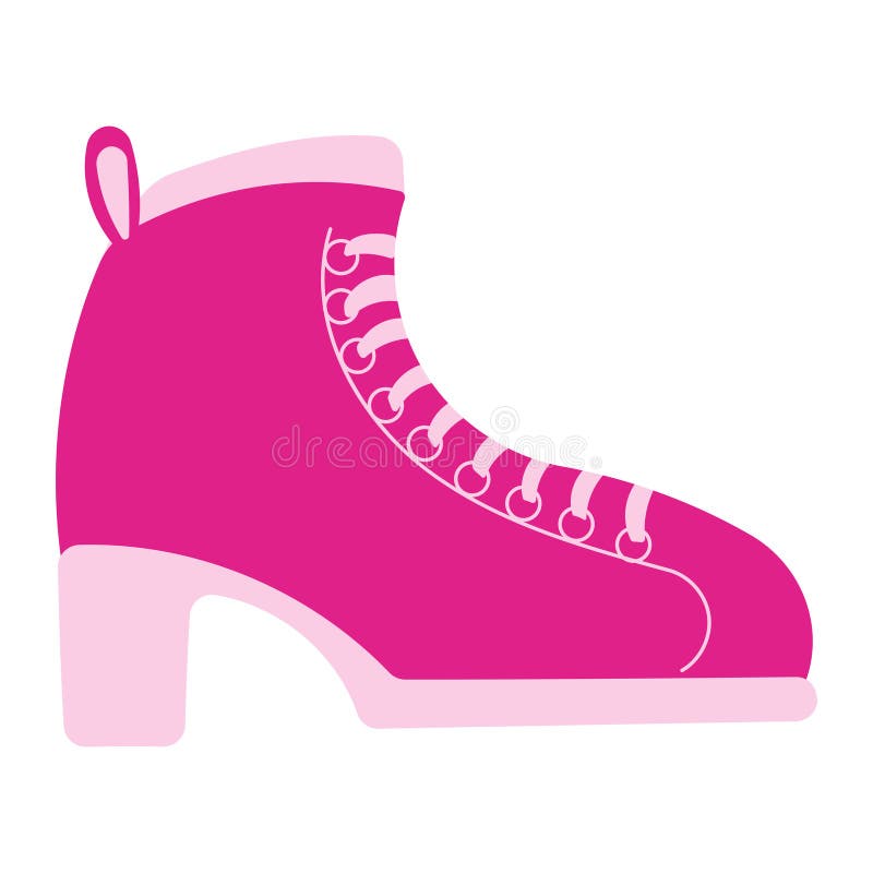 Boots Barbicore Pink Shoes Doll Icon Element Stock Vector ...