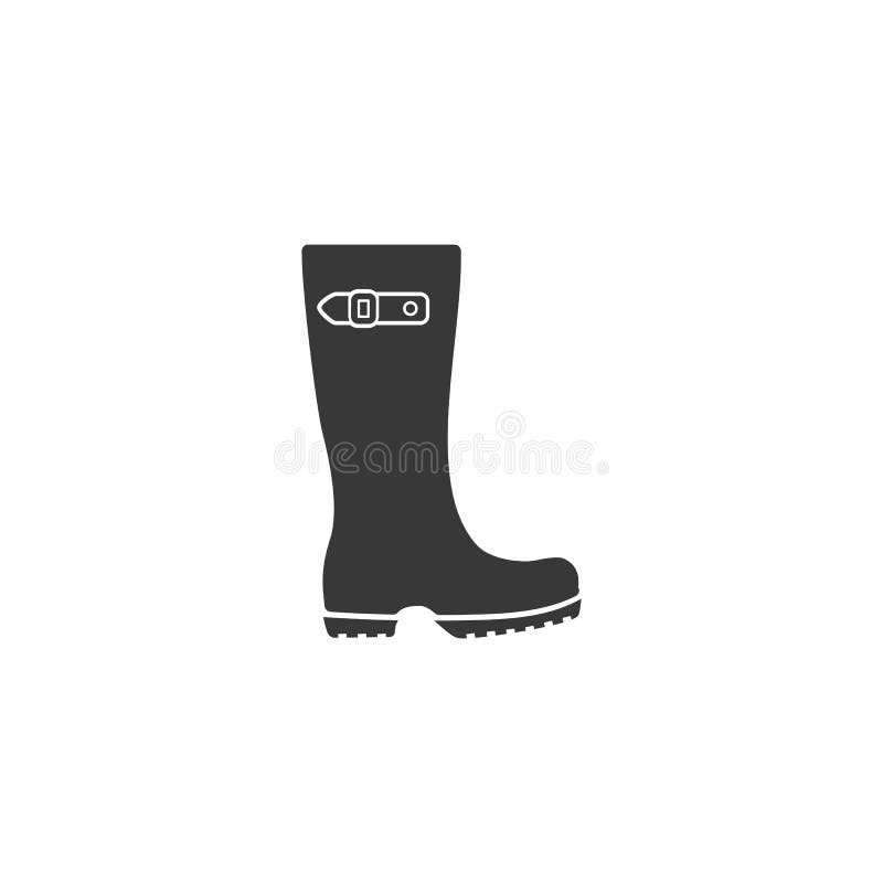 Boots Icon. Rain Boot, Shoes Sign Stock Vector - Illustration of ...