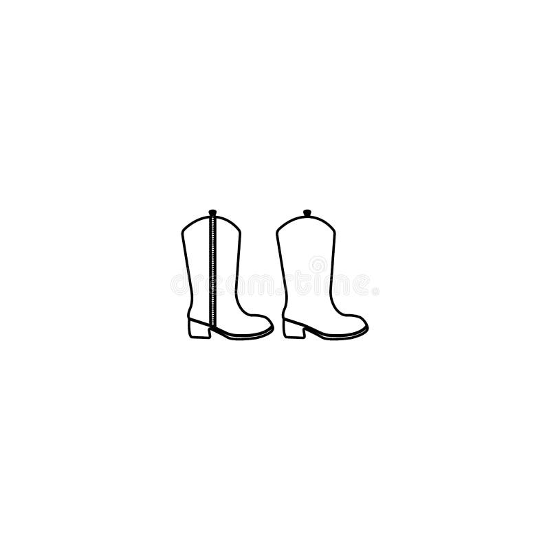 Boots icon stock vector. Illustration of pictogram, work - 236617245