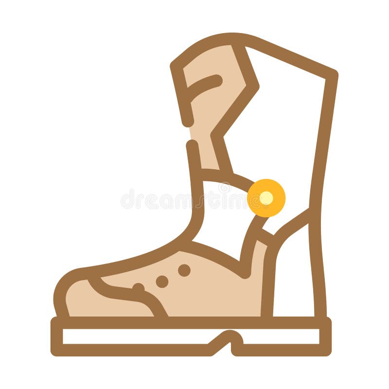 Boots Motorcycle Color Icon Vector Illustration Stock Vector ...