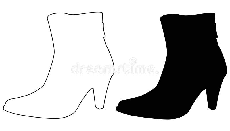 Boots silhouette stock vector. Illustration of file, boots - 86212173