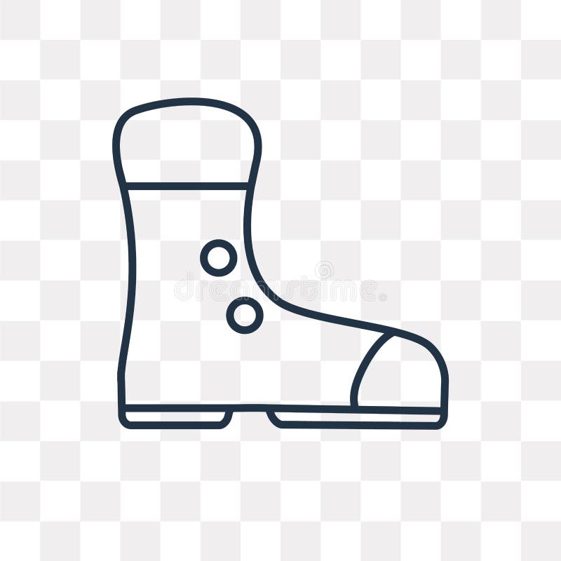 Boots Icon Vector Isolated on White Background, Boots Sign , Linear ...
