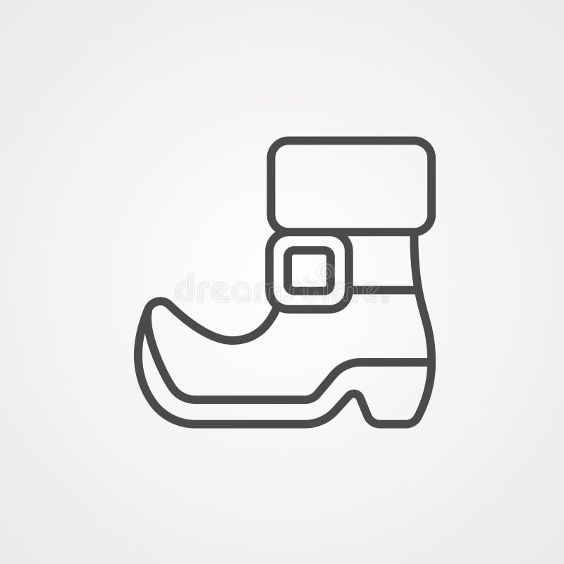 Boots Vector Icon Sign Symbol Stock Illustration - Illustration of ...