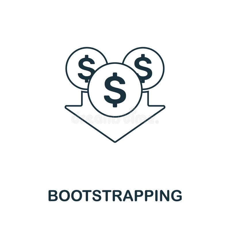 Bootstrapping Vector Icon Symbol. Creative Sign from Investment Icons ...
