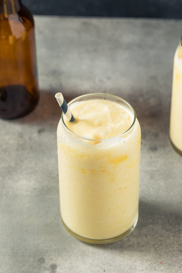 Boozy Frozen Beer Slushie stock photo. Image of foam - 259365410