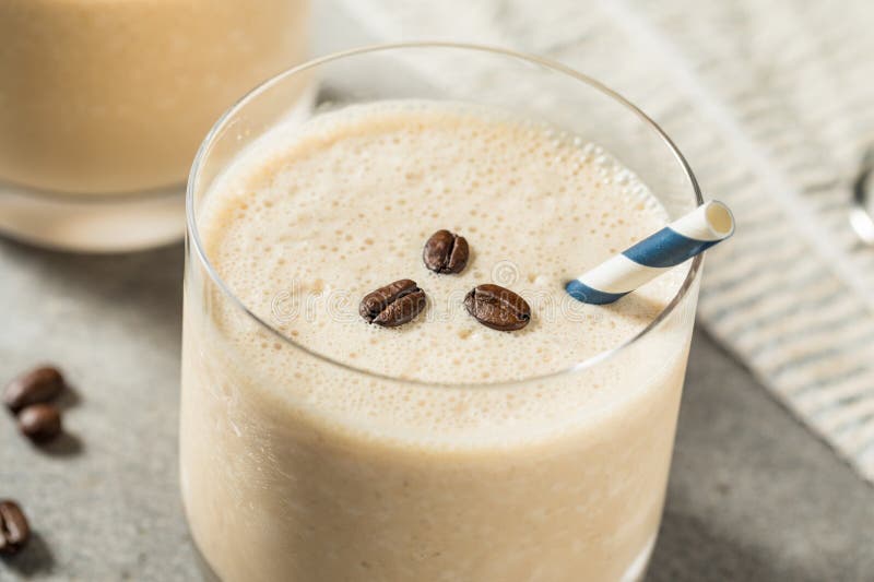 Boozy Frozen White Russian Cocktail Stock Photo - Image of beans, glass ...