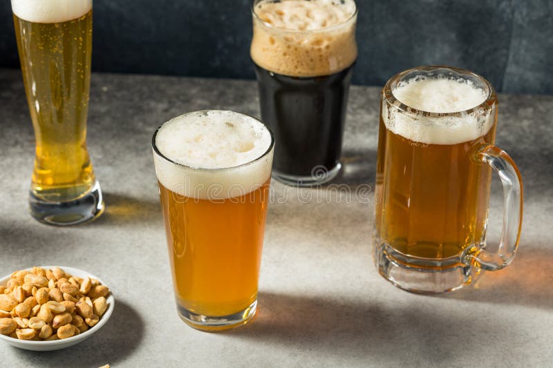 Boozy Group of Craft Beers stock image. Image of lager - 310953021