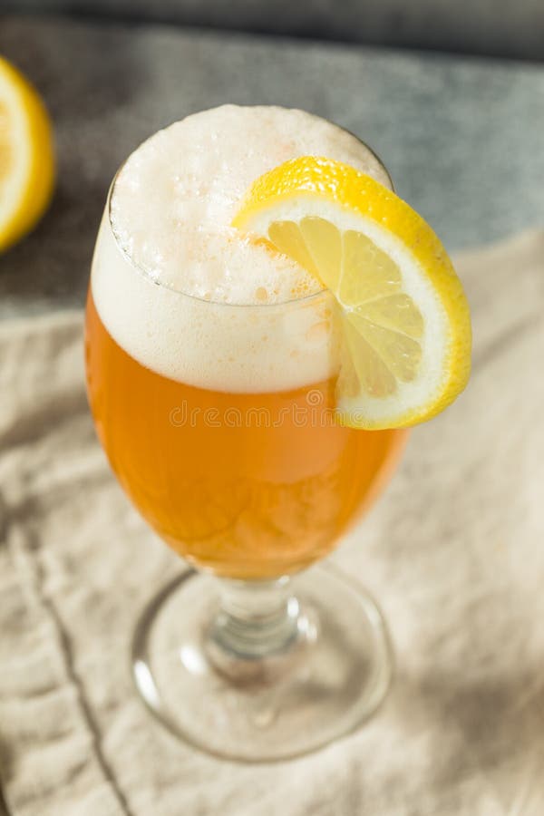 Boozy Refreshing Beer Shandy Cocktail Stock Photo - Image of glass ...