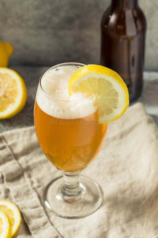 Boozy Refreshing Beer Shandy Cocktail Stock Image - Image of ...