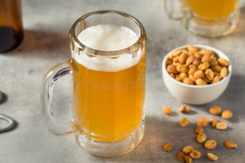 Boozy Refreshing Cold Craft Beer in a Mug Stock Photo - Image of ...