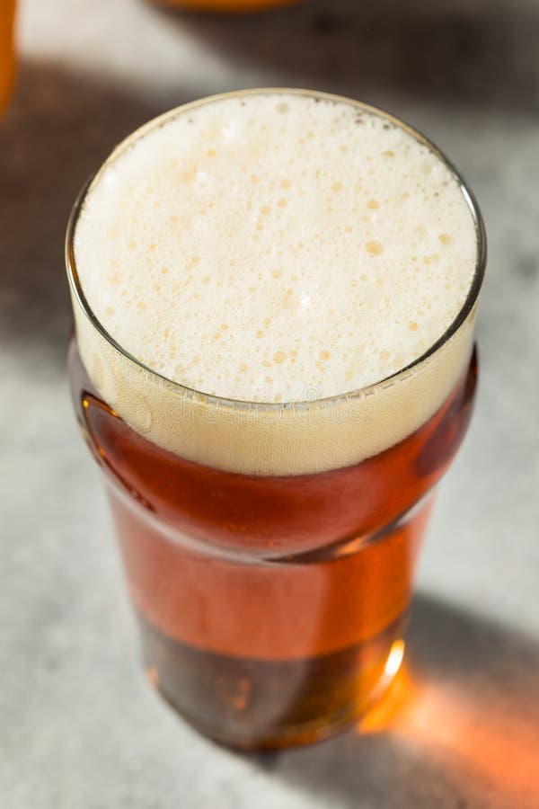 Boozy Refreshing Cold Pumpkin Ale Craft Beer Stock Photo - Image of ...