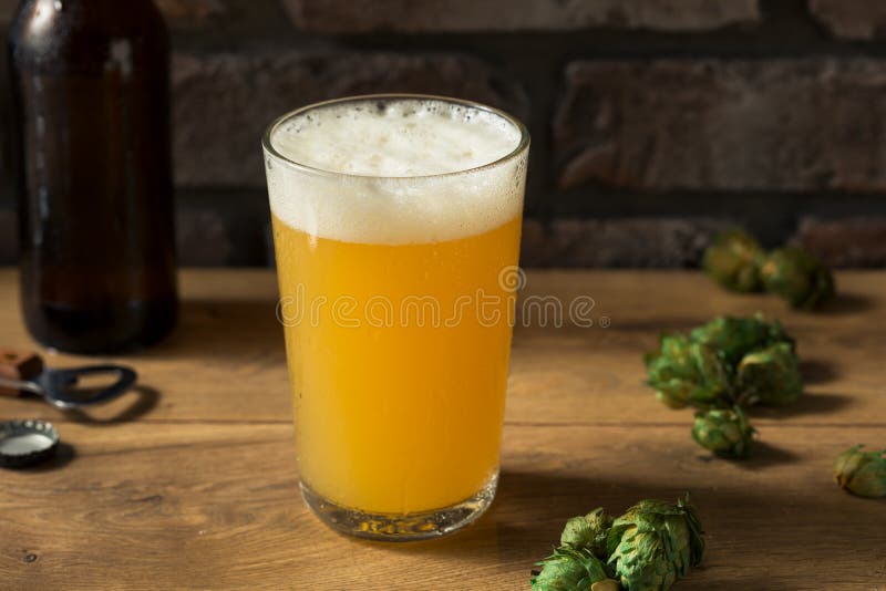 Boozy Refreshing Hoppy IPA Beer Stock Image - Image of foam, pale ...