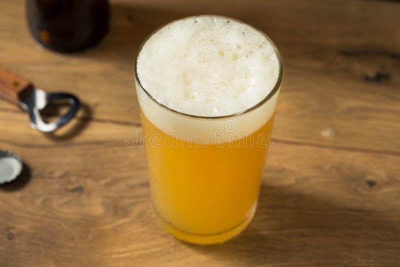 Boozy Refreshing Hoppy IPA Beer Stock Photo - Image of hoppy, foam ...