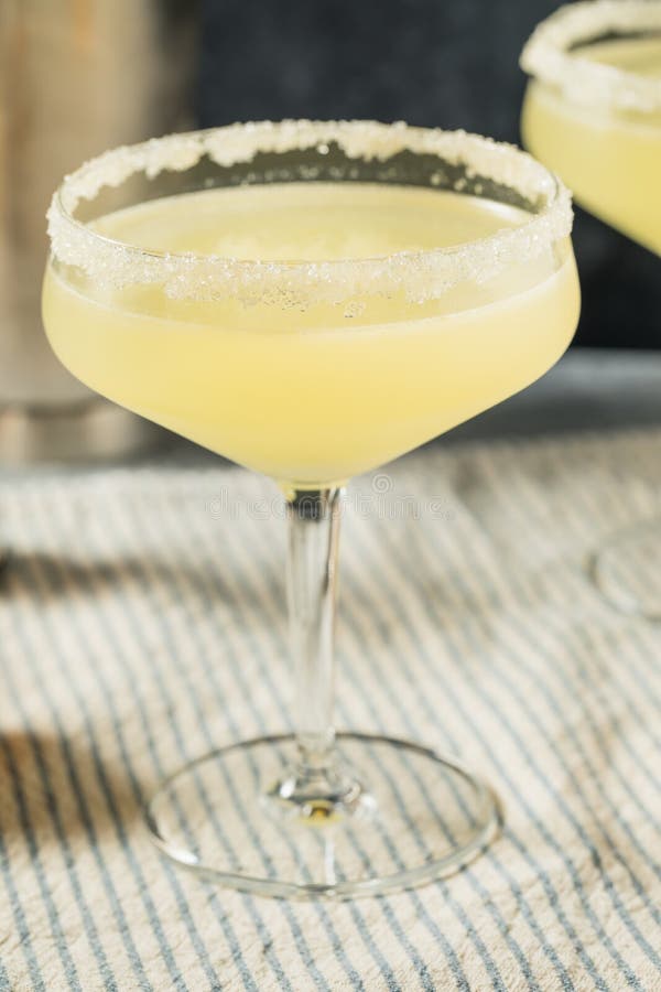 Boozy Refreshing Meyer Lemon Drop Martini Stock Image - Image of ...