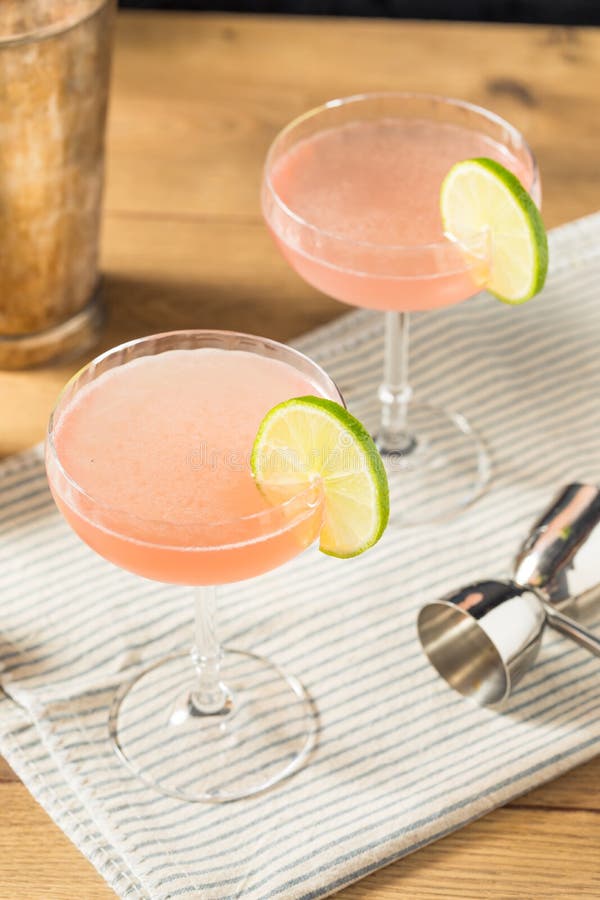 Boozy Refreshing Pink Cosmopolitan Cocktail Stock Photo - Image of ...