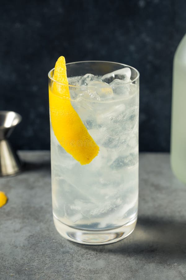 Boozy Refreshing Shochu Lemon Highball Stock Image - Image of liquid ...