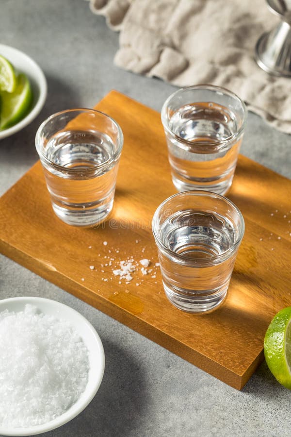 Boozy Refreshing Tequila Shots Stock Image - Image of party, liquid ...