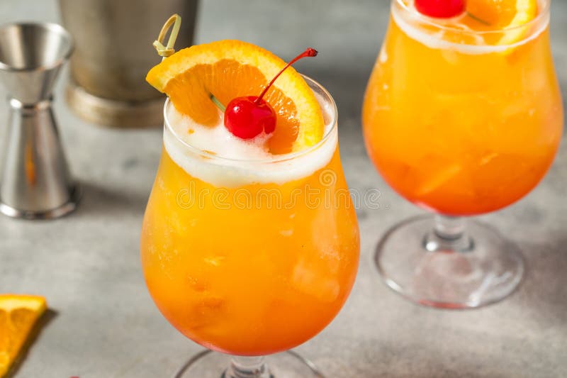 Boozy Refreshing Tokyo Sunset Cocktail Stock Image - Image of cocktails ...