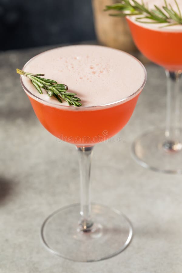 Boozy Refreshing Winter Sour Cocktail Stock Image - Image of christmas ...