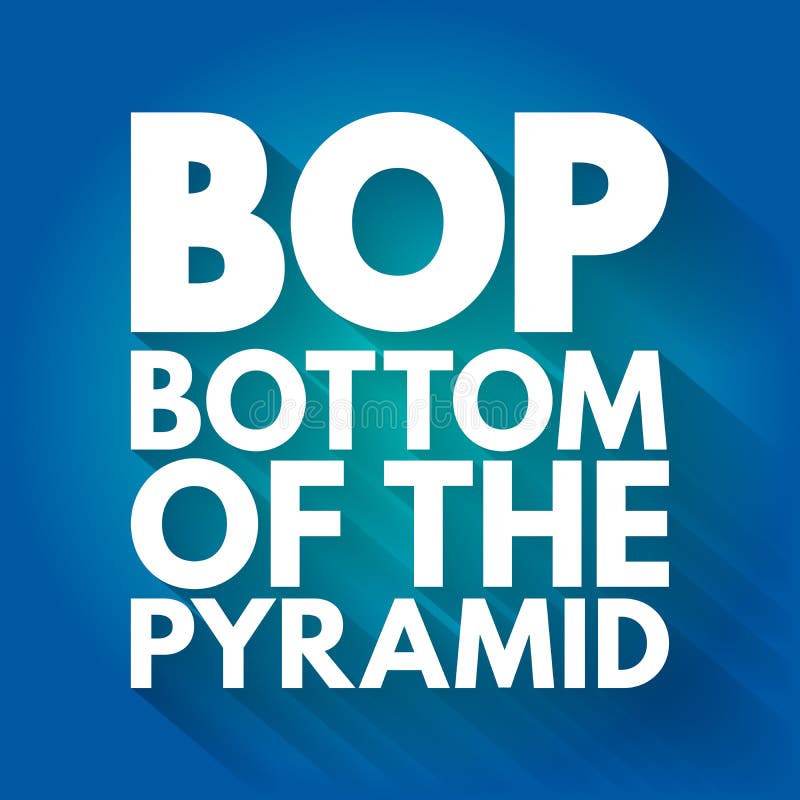 BOP - Bottom of the Pyramid with Marker, Acronym Business Concept Stock ...