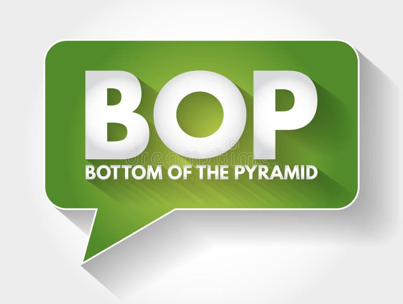 BOP - Bottom of the Pyramid Acronym Concept Stock Illustration ...
