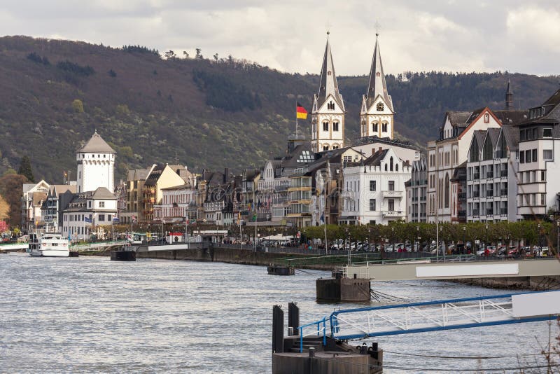Boppard and the Rhine River Germany Stock Photo - Image of germany ...