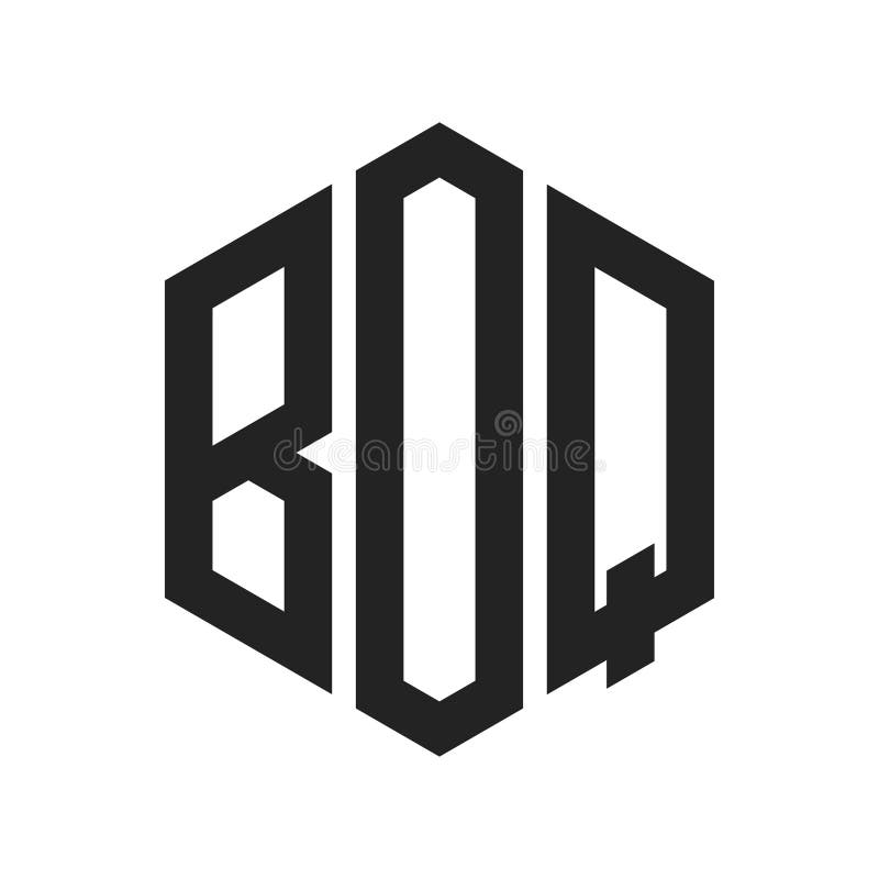 BOQ Logo Design. Initial Letter BOQ Monogram Logo Using Hexagon Shape ...