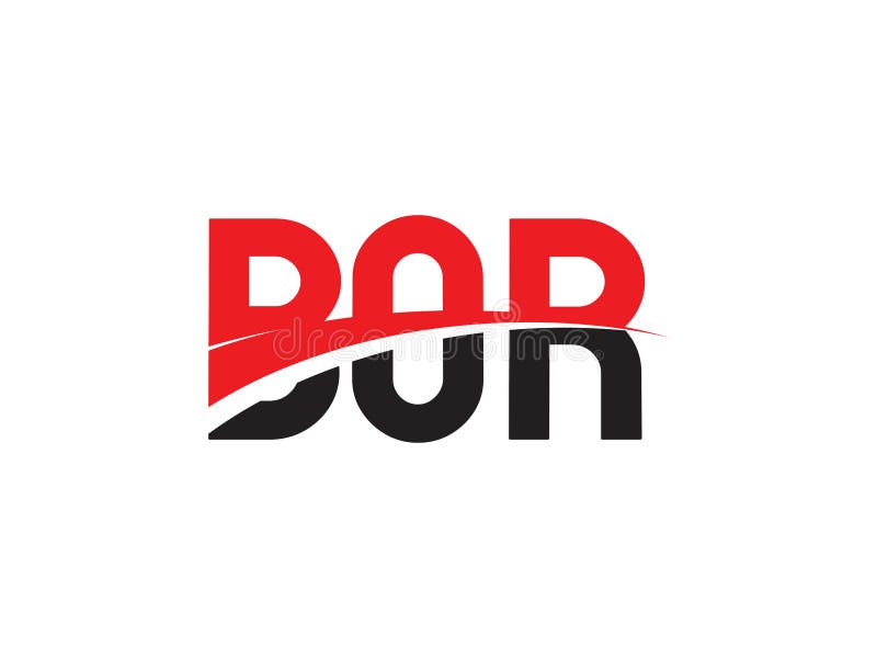 BOR Letter Initial Logo Design Vector Illustration Stock Vector ...