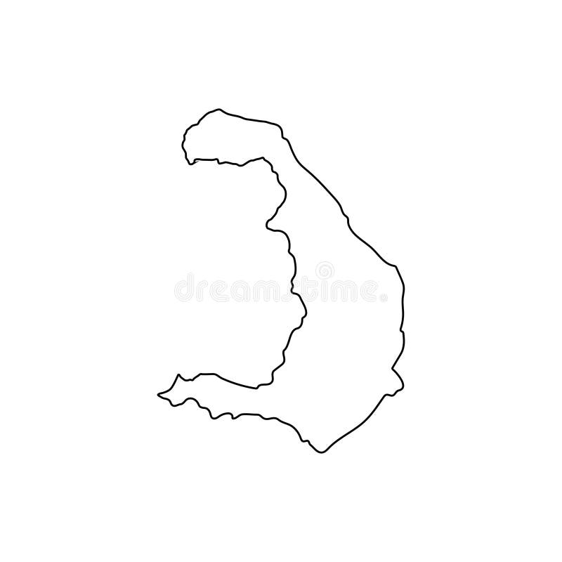 Bora Bora island map icon stock illustration. Illustration of symbol ...