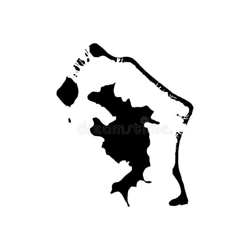 Bora Bora island map icon stock illustration. Illustration of pacific ...