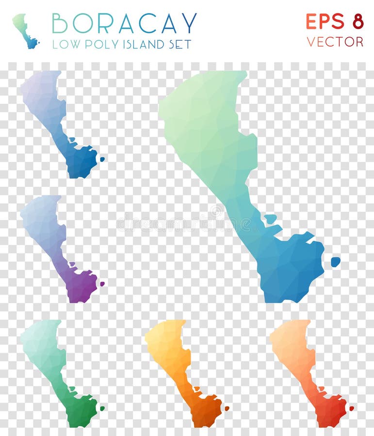 Boracay Geometric Polygonal Maps, Mosaic Style. Stock Vector ... Boracay Geometric Polygonal Maps, Mosaic Style. Stock Vector ...