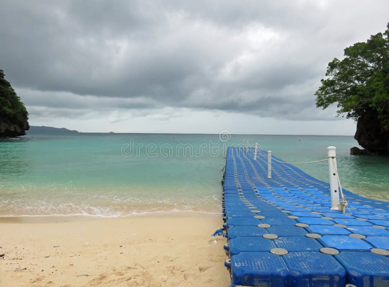 Boracay Island beach scene stock image. Image of destination - 265814911