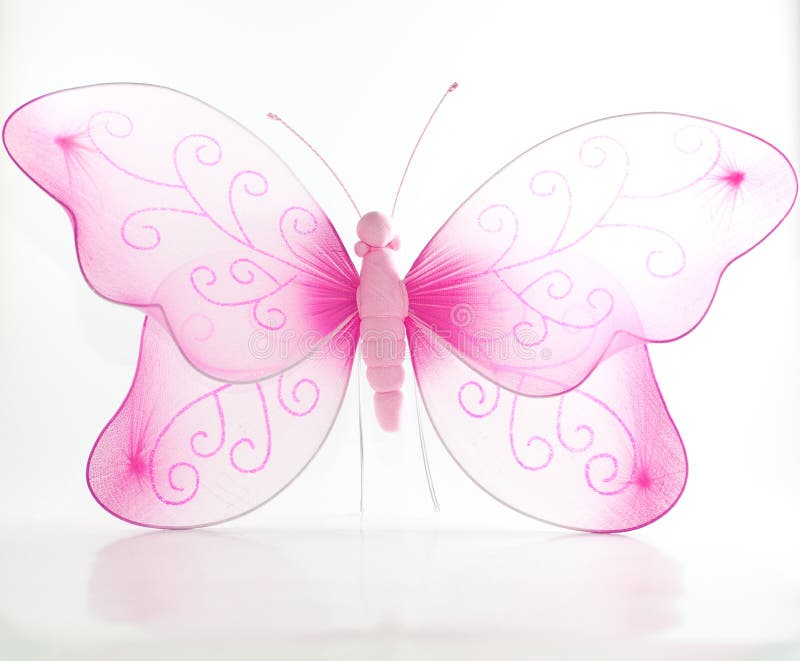 Borboleta Cor-de-rosa De Decortive Foto de Stock - Imagem de bebê ...