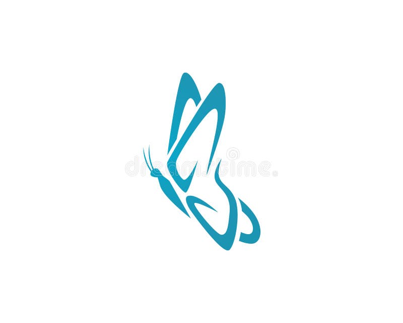 Borboleta Logo Template ilustração do vetor. Ilustração de asas - 103710682