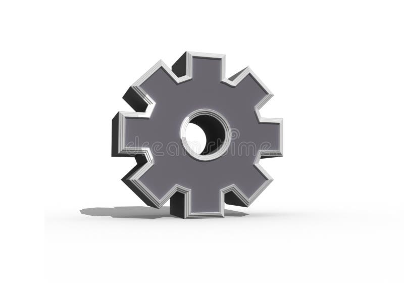 3D Cogs Operations Concept stock illustration. Illustration of ...
