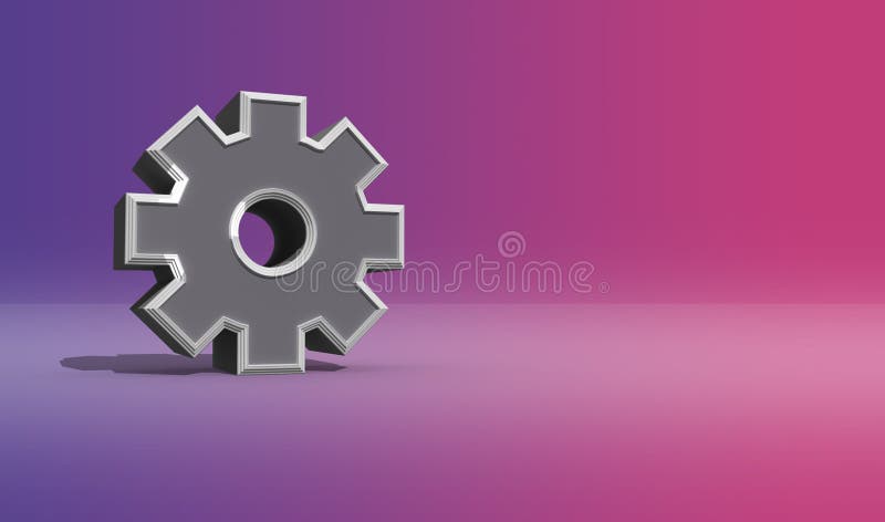 3D Cogs Operations Concept stock illustration. Illustration of ...
