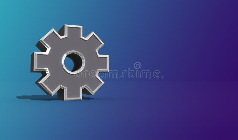 3D Cogs Operations Concept stock illustration. Illustration of ...