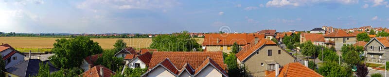 Borca Belgrade panorama stock photo. Image of settlement - 242814842